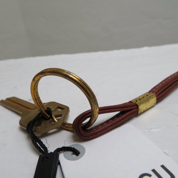 BAGGU | Accessories | Baggu Leather Loop Long Keychain Key Ring ...